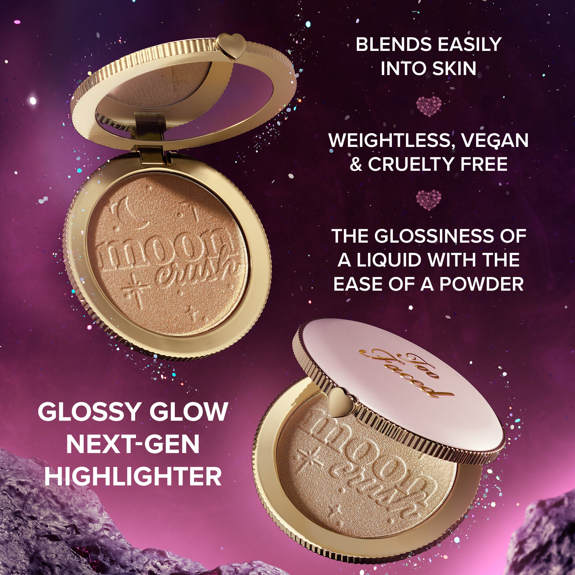 Moon Crush Glossy Glow Multi-Use Highlighter Powder