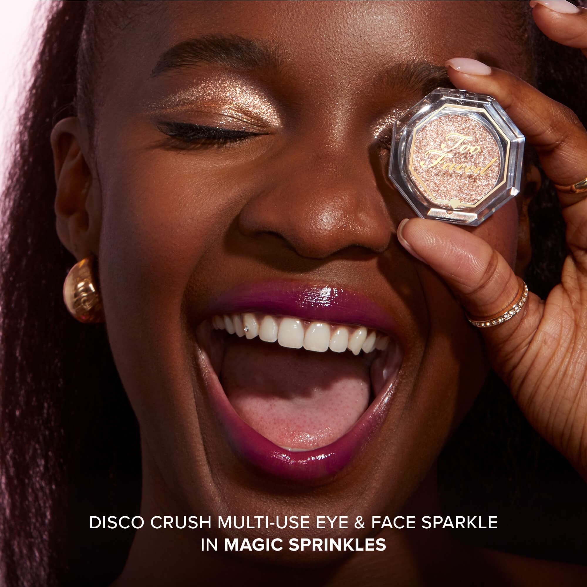 Disco Crush Eye + Face Sparkle | Glitter Eyeshadow + Highlighter